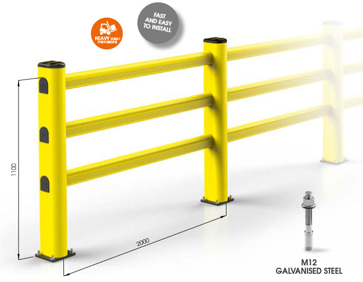 Barriere di sicurezza per pedoni - Pelizza srl, Alessandria